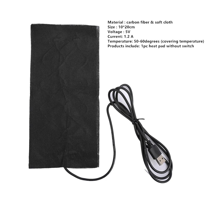 USB нагревательный коврик 10*20 см, Цвет: A2