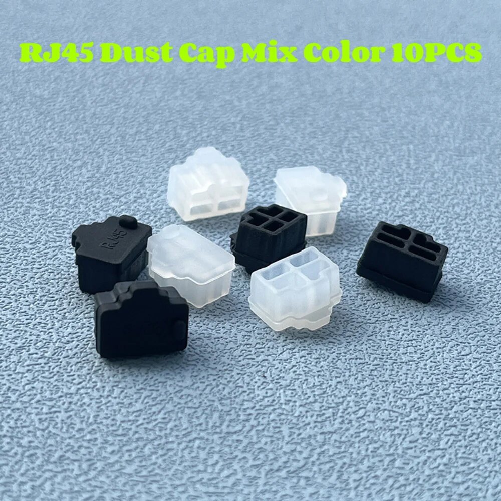 10 шт. RJ45 пылезащитные заглушки, Mix10