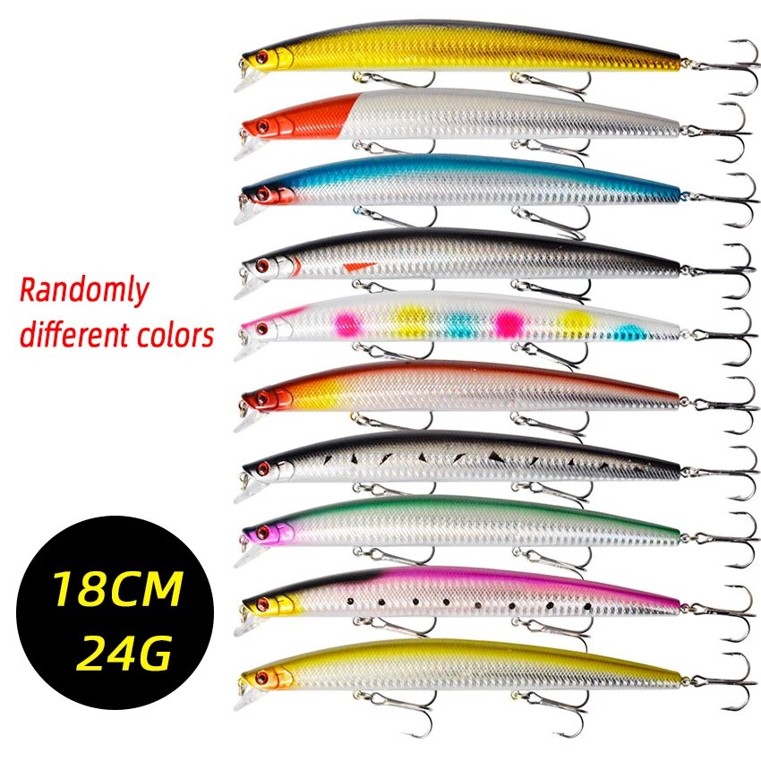 AOrace набор блесен для рыбалки 3/5/8 шт 8pcs Random Colors, FS0045
