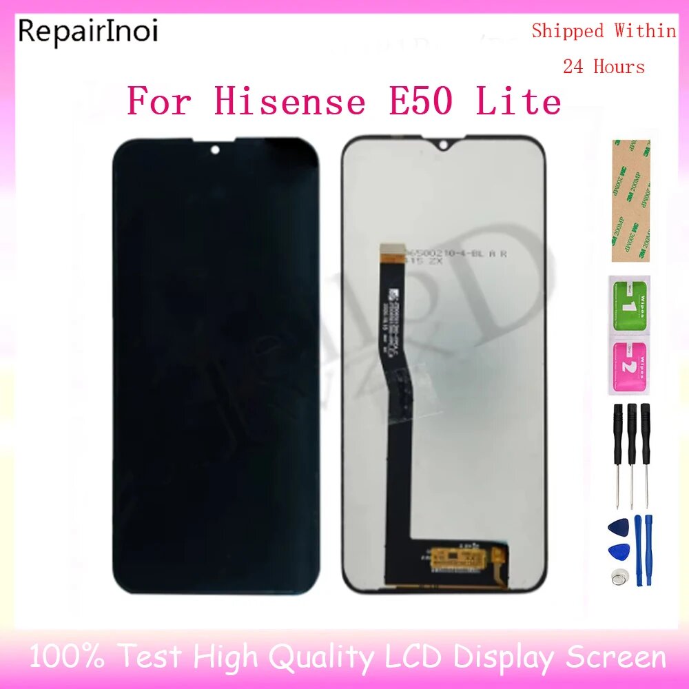 6,5 "мобильный ЖК-дисплей для Hisense E50 Lite HLTE228E, дигитайзер сенсорного экрана в сборе, запасные части, инструменты