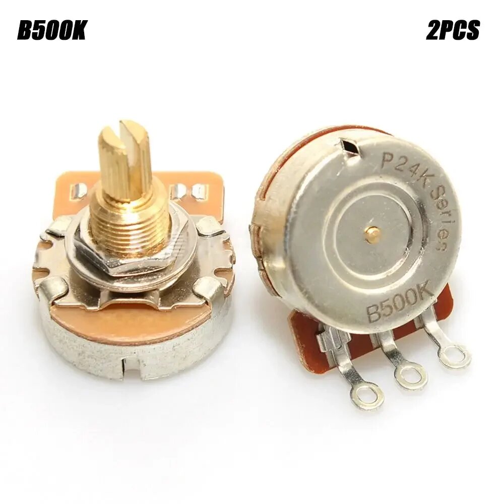 Гитарные потенциометры латунные валы A500K/A250K/B500K/B250K B500K