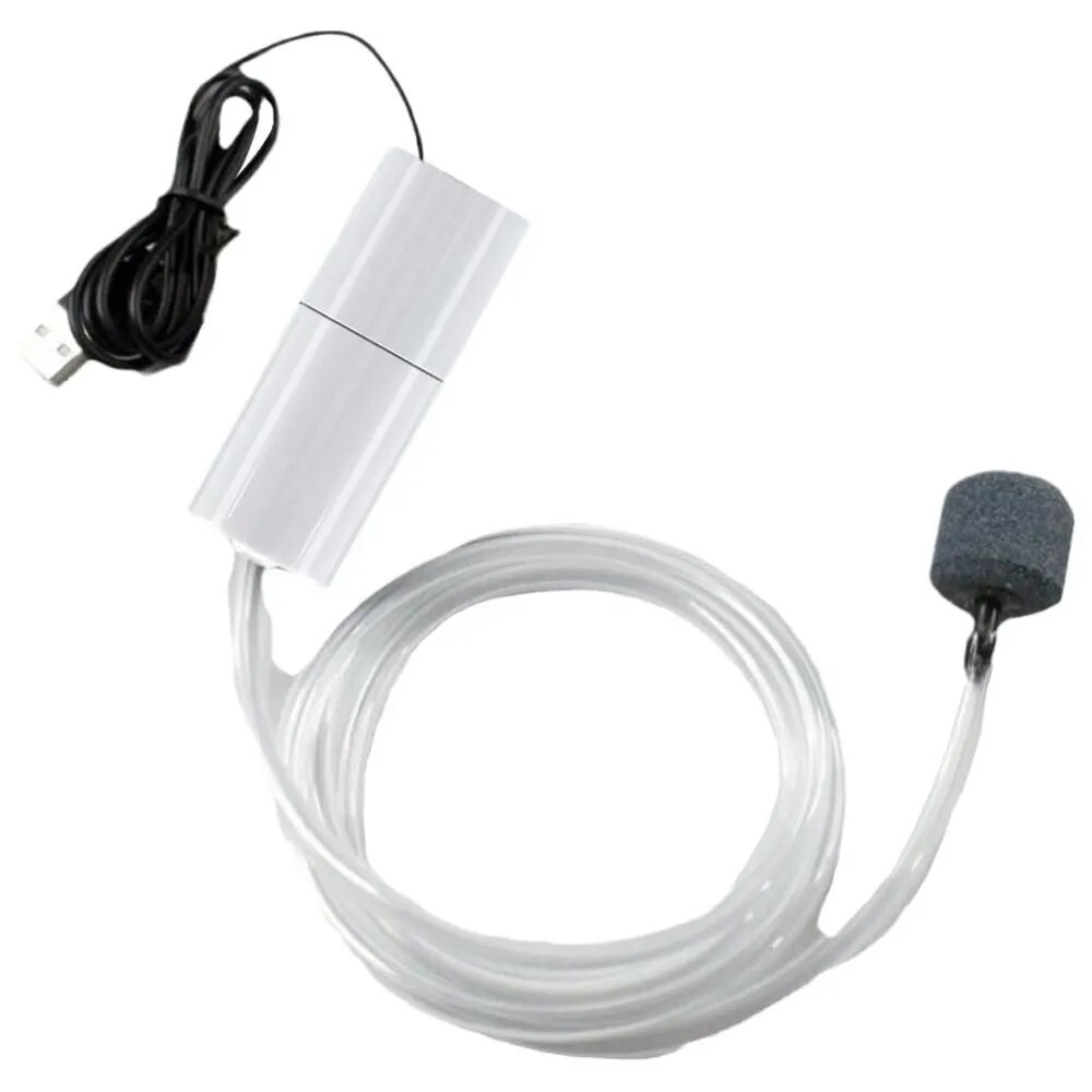 Портативный мини-кислородный насос для аквариума, USB-кислородный насос