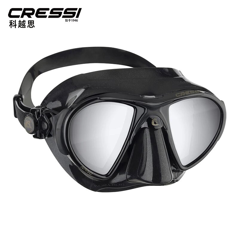 Cressi Nano Маска для дайвинга Черный, BLACK HD LENS