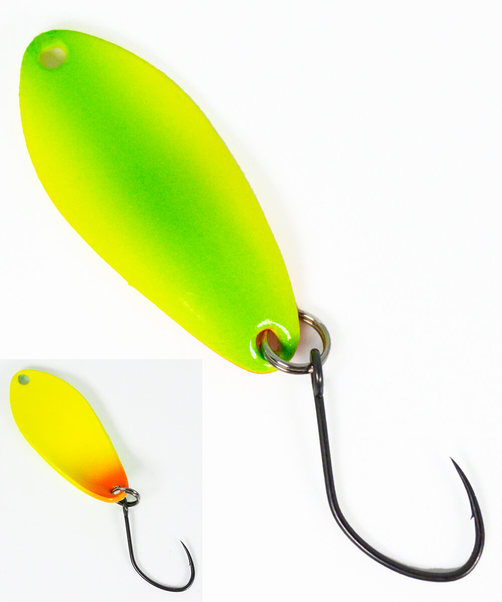 Набор 2ШТ Блесна колебалка Зябликов Пиксель 3 см. 2гр fluo