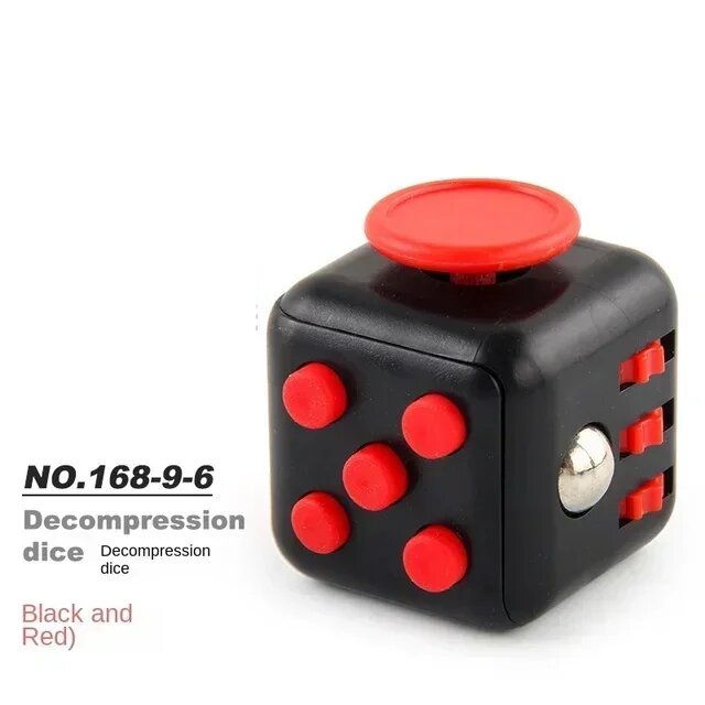 Антистресс-кубик Decompression dice Black and Red, Color: Красный