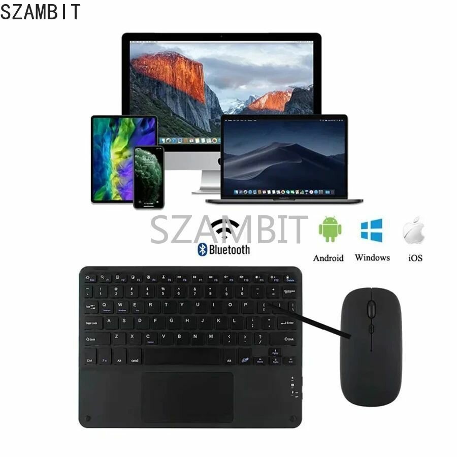 Магнитный чехол-клавиатура для POCO PAD 12.1/Redmi Pad Pro 12.1 2024 дюймов, совместимый с Bluetooth и мышью Ж ж