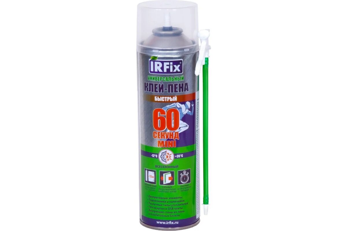 IRFIX 60 Секунд Mini Клей-пена универсальный бытовой 10026