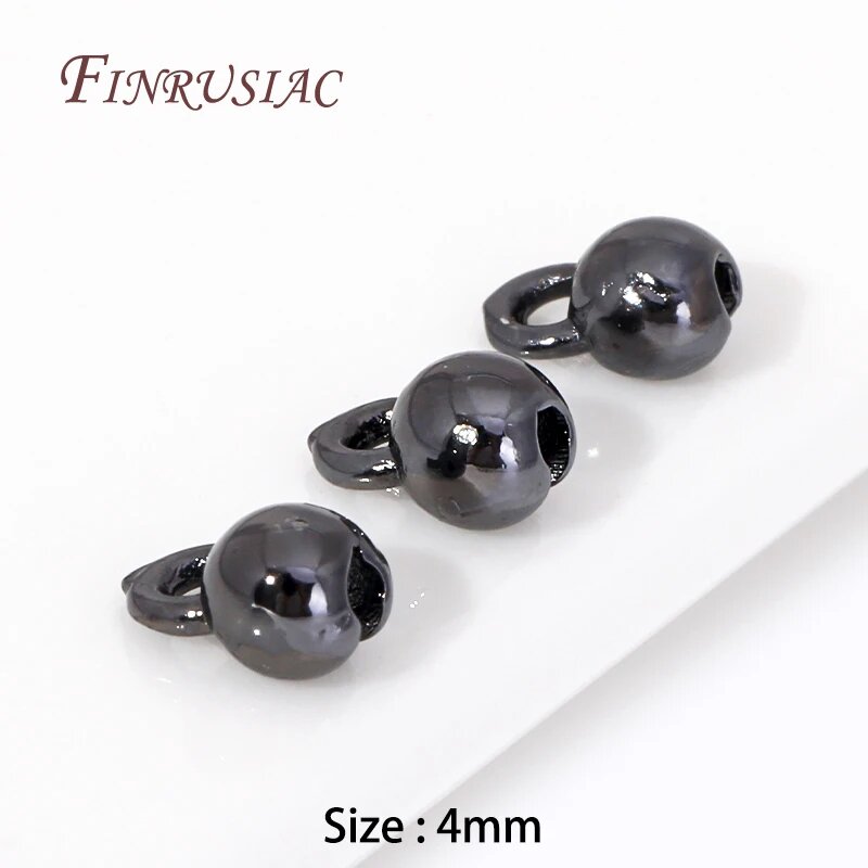 Кримпы черные FINRUSIAC 4 мм, 20 шт.