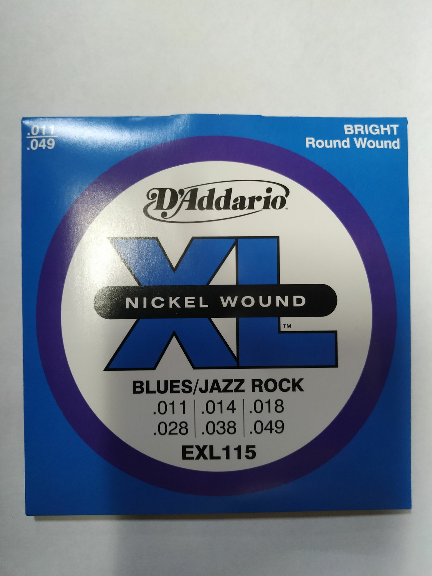 DADDARIO EXL115 струны для электрогитары, 11-49. Оригинал.