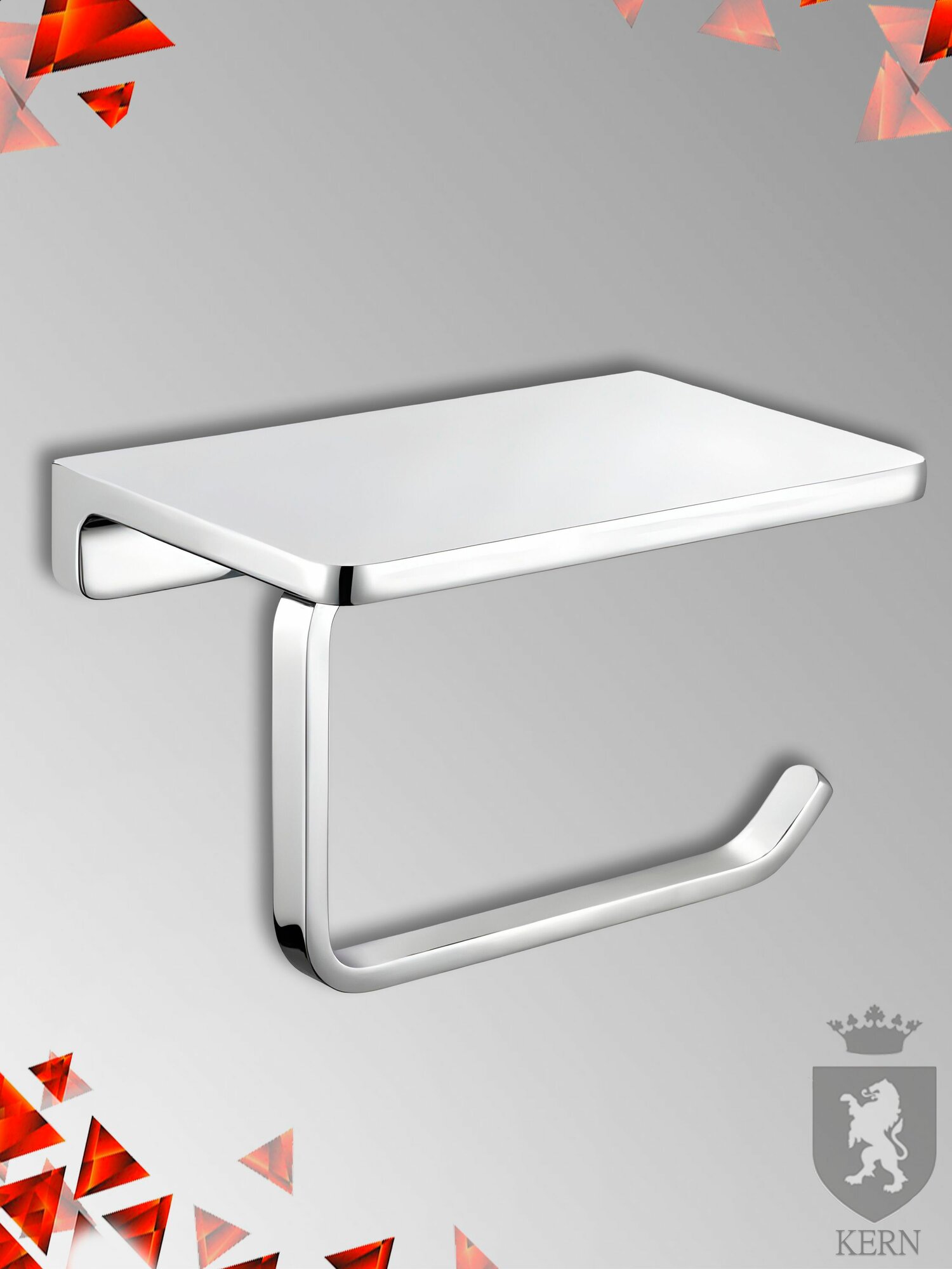 Настенный бумагодержатель плоский KERN 9503 хром