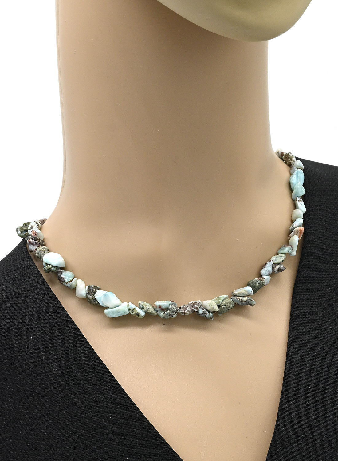 Бусы, ларимар