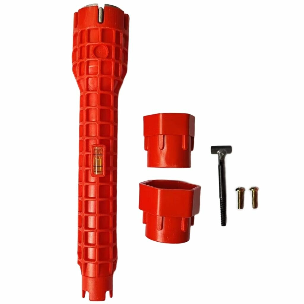 Инструмент для установки сантехники в ванной комнате, ключ для раковины-8 в одном ключе, красный