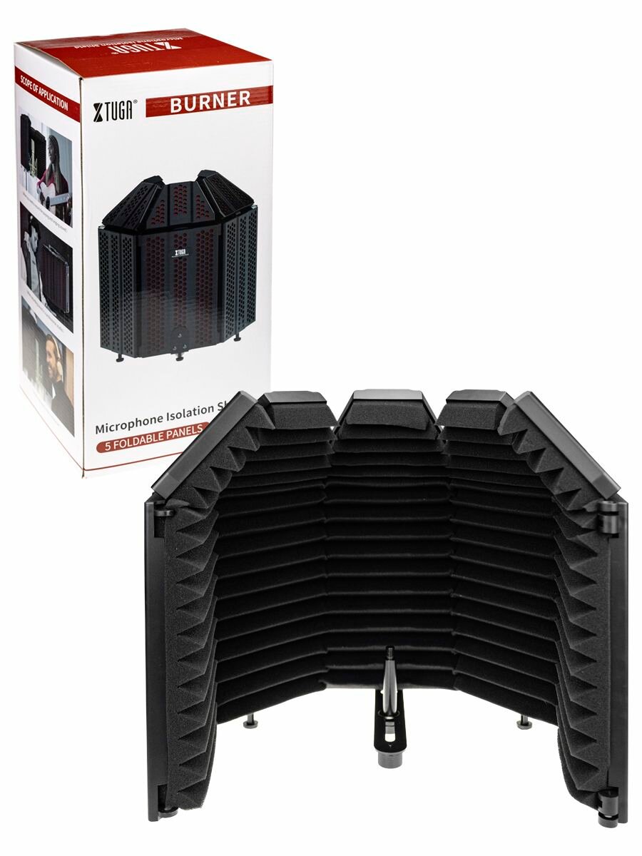 Экран для изоляции микрофона для записи Xtuga BURNER-Pro