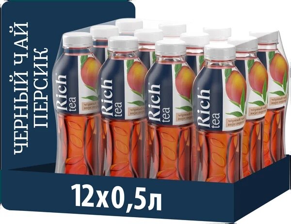 Rich Tea 0,5л.*12шт. Персик Rich Холодный чай Производство - Россия