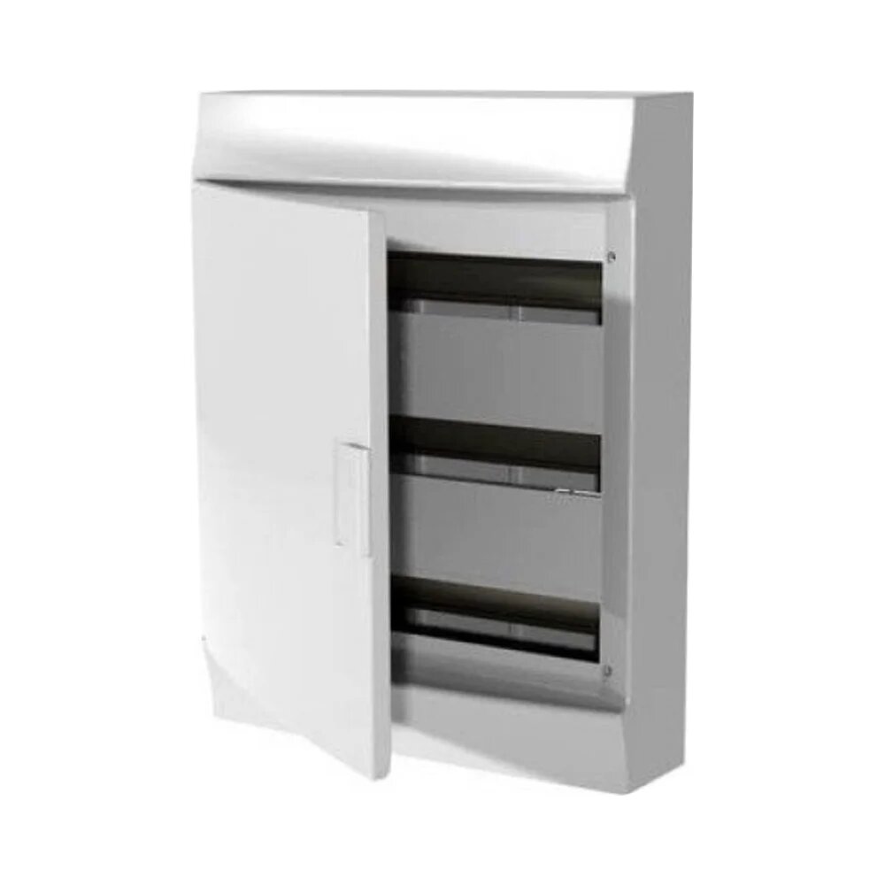 Настенный бокс ABB mistral41 54 модуля, непрозрачная дверь, с клеммами, белый