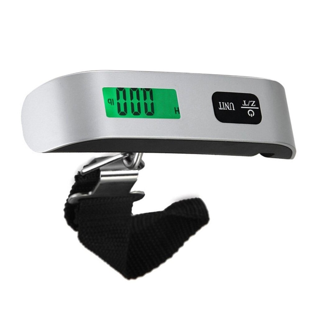 Багажные Весы 50 кг / 110 фунтов Электронные Цифровые Подвесные Багажные Весы С Подсветкой ЖК-дисплея Портативные Весы Для Дорожной Сумки