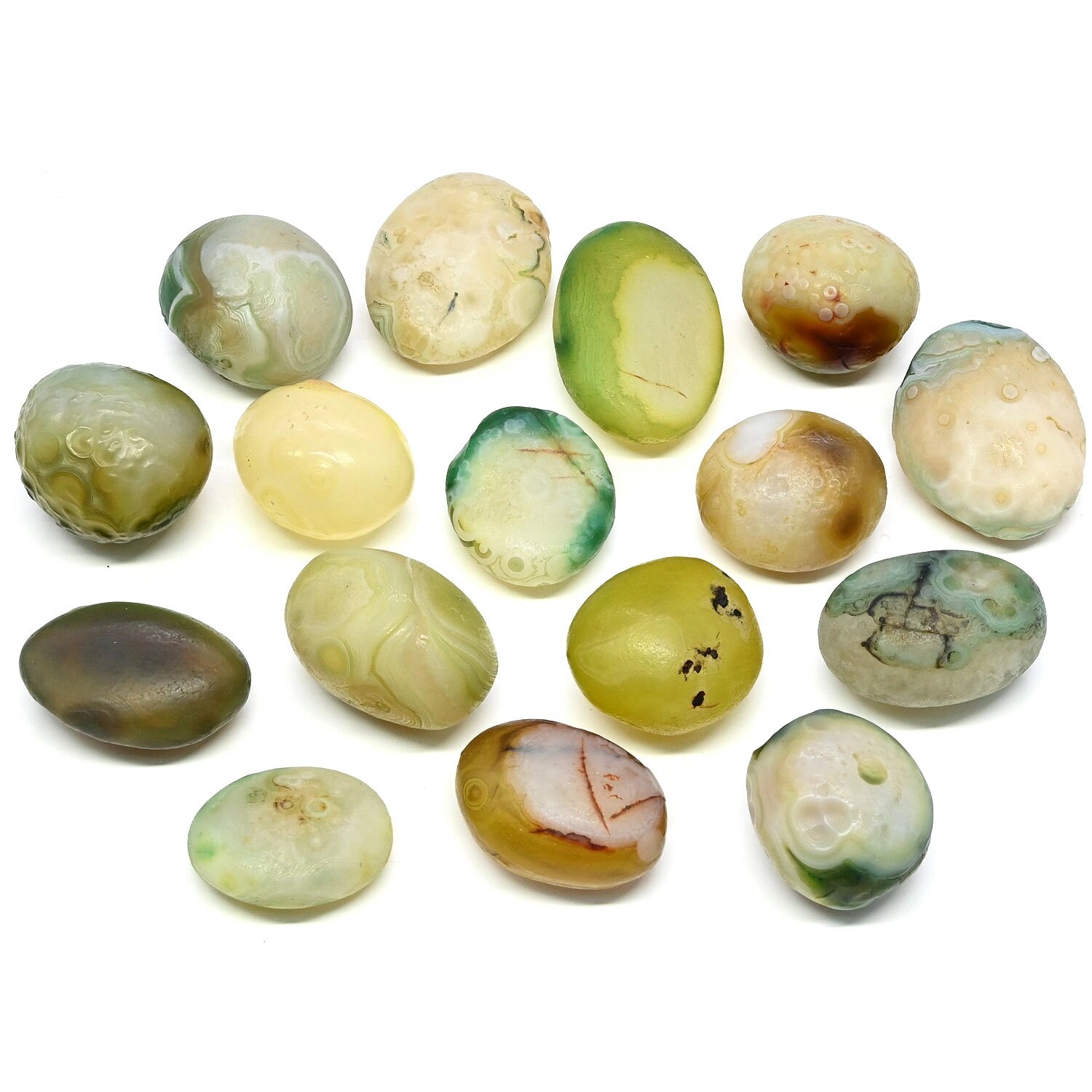 Агат гоби зеленый 31*26*21мм .