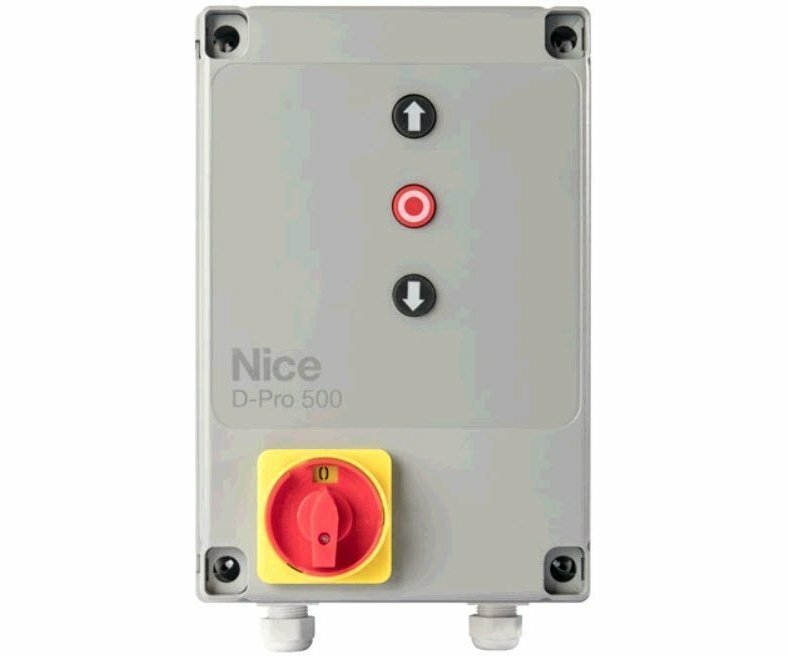 Блок управления Nice DPRO500 для трехфазных и однофазных электродвигателей с механическими или электронными концевыми датчиками
