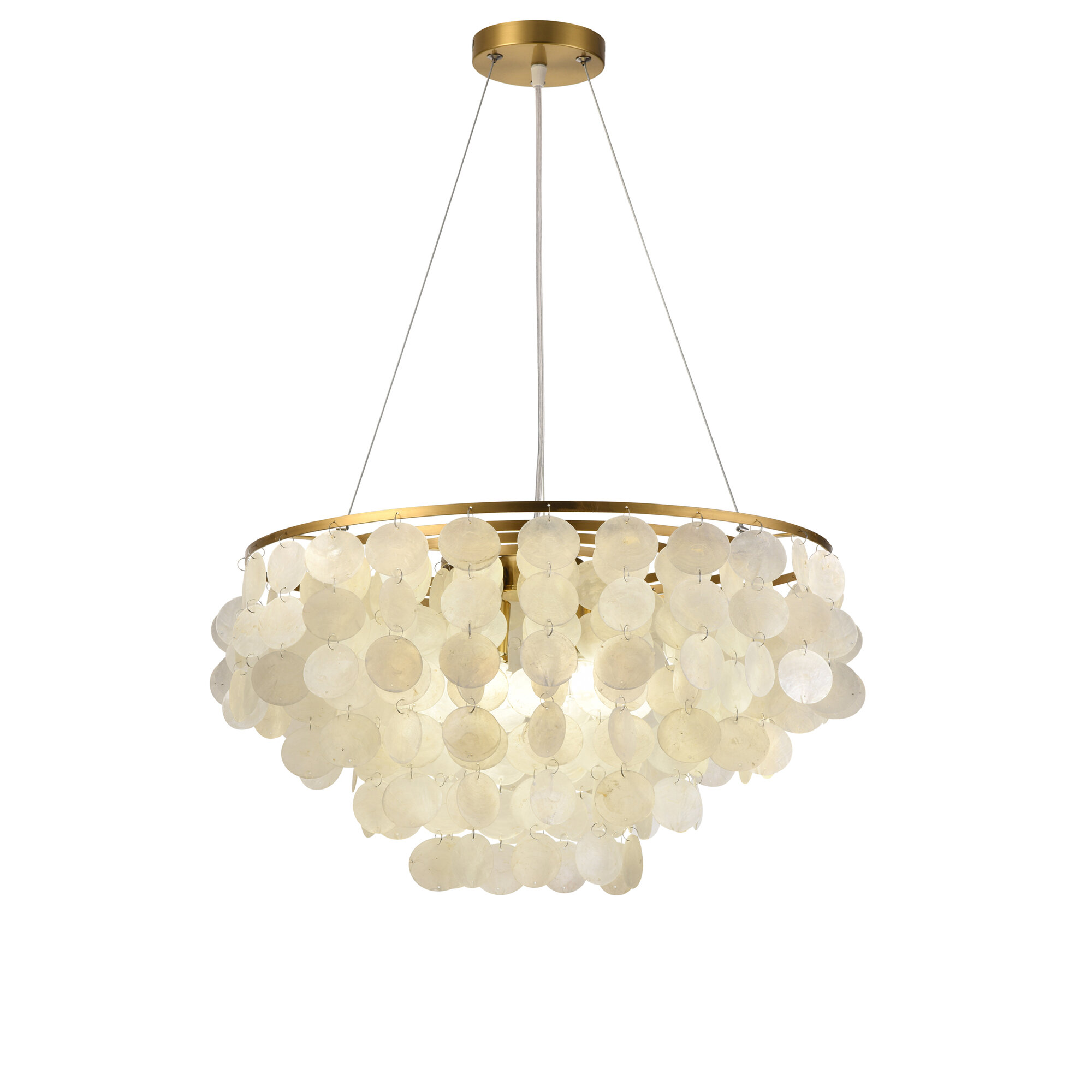 Скандинавская современная люстра-ракушка для освещения спальни