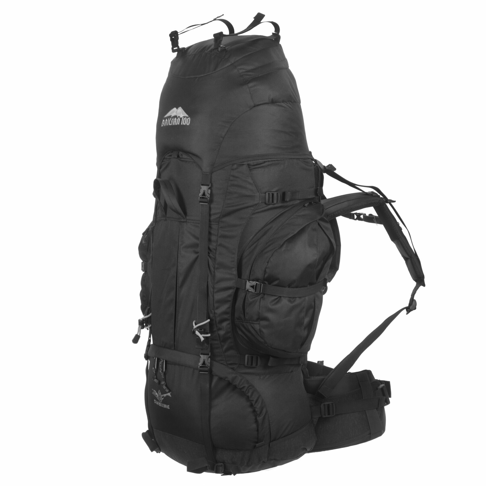 Рюкзак туристический баксан 100 Черный Снаряжение