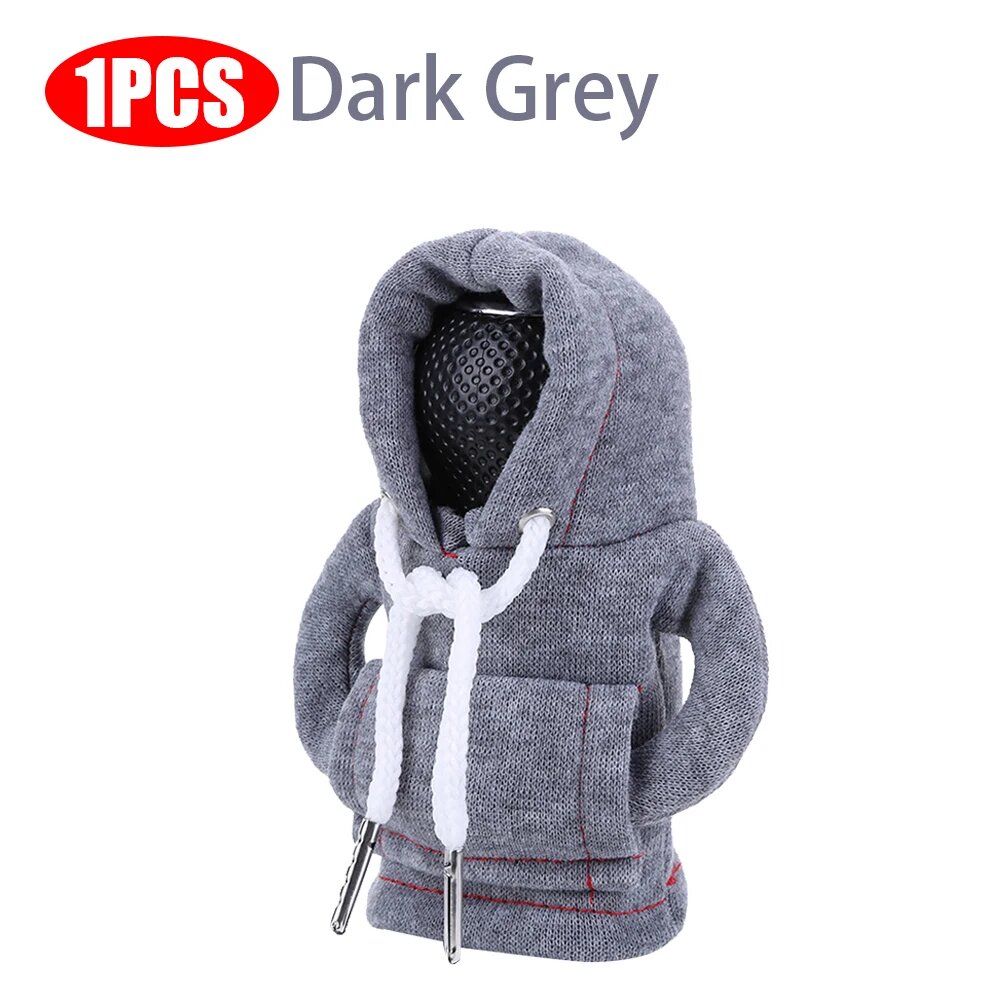 Худи, чехол для рычага переключения передач автомобиля, модный декоративный чехол для рычага переключения передач, чехол для ручного переключения передач 1PCS Dark Grey