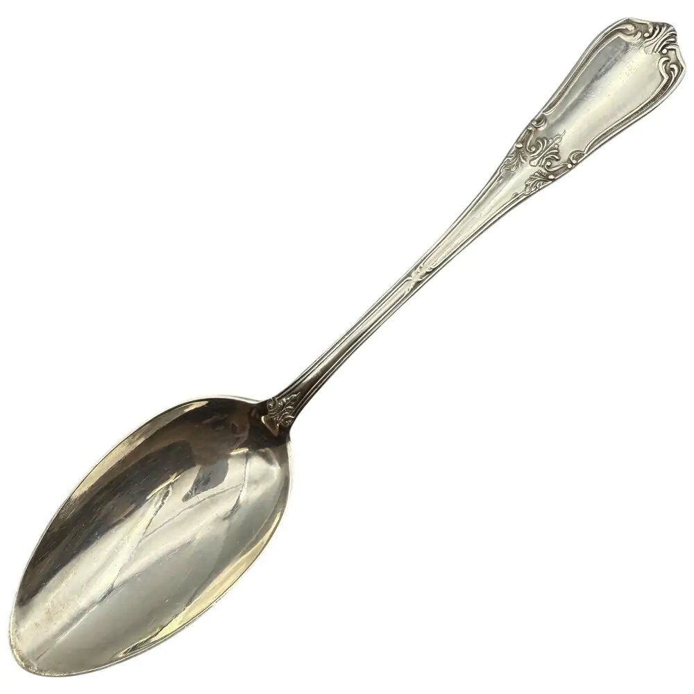 Ложка столовая, 22 см, серебро 0.875, 1953-1958 гг. З-д им. Дзержинского (КИIВ), СССР