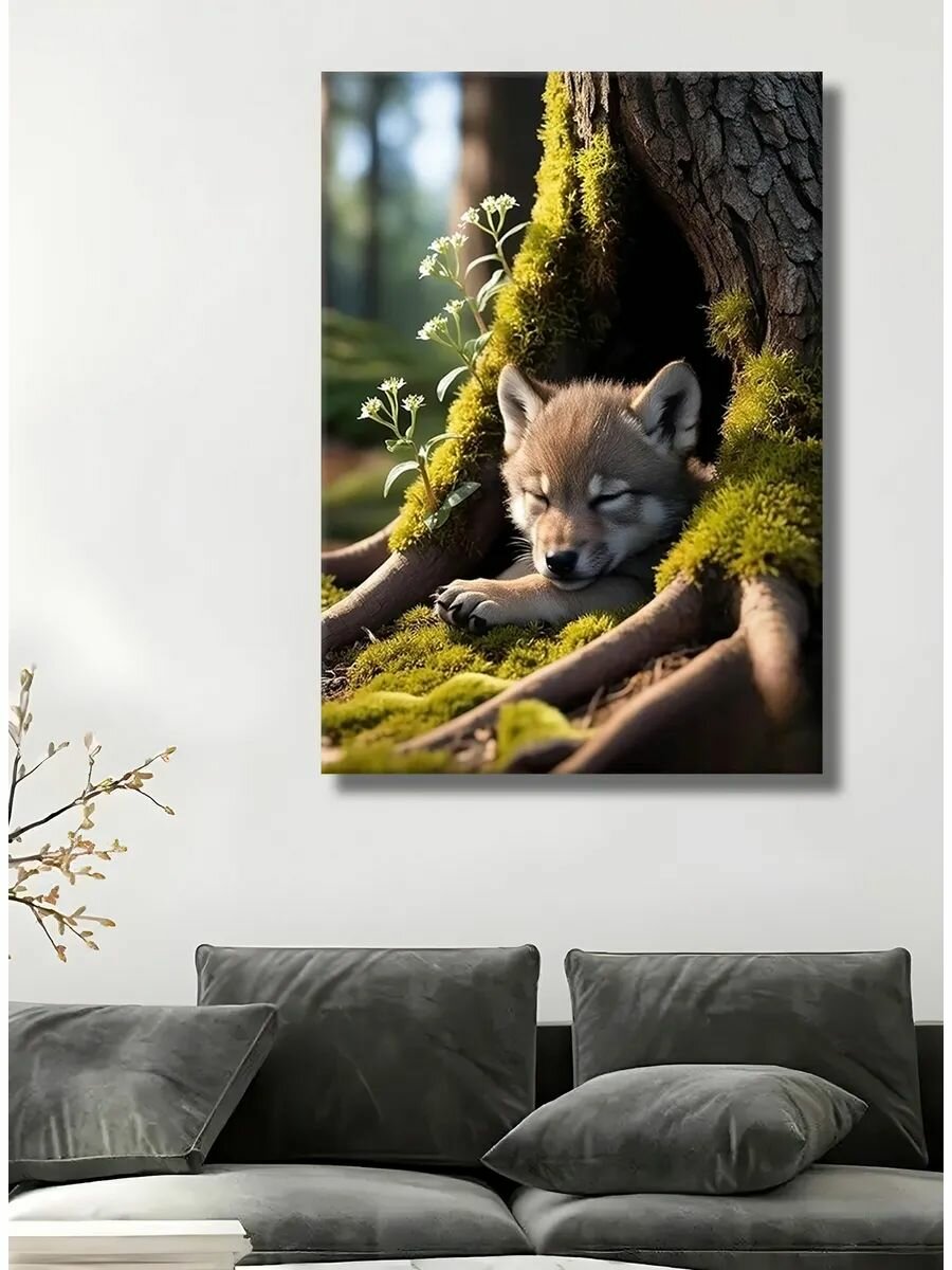 Картина "Лесная идиллия", для интерьера 50х70см 1шт.