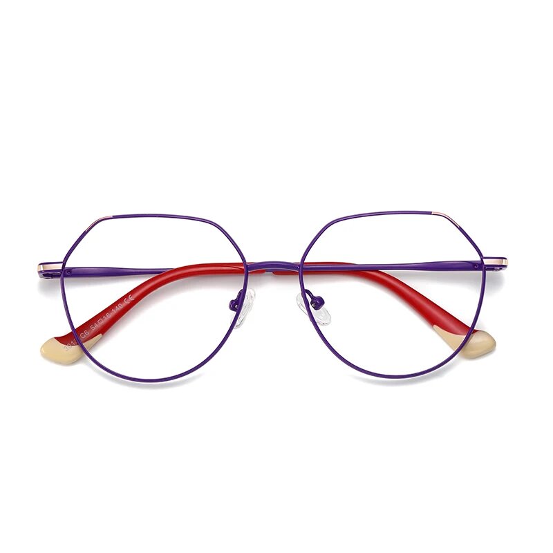 RBENN Metal Myopia Prescription Glasses Hyperopia Reading Glasses Women Anti Blue Light Computer Glasses Optical Glasses Frame