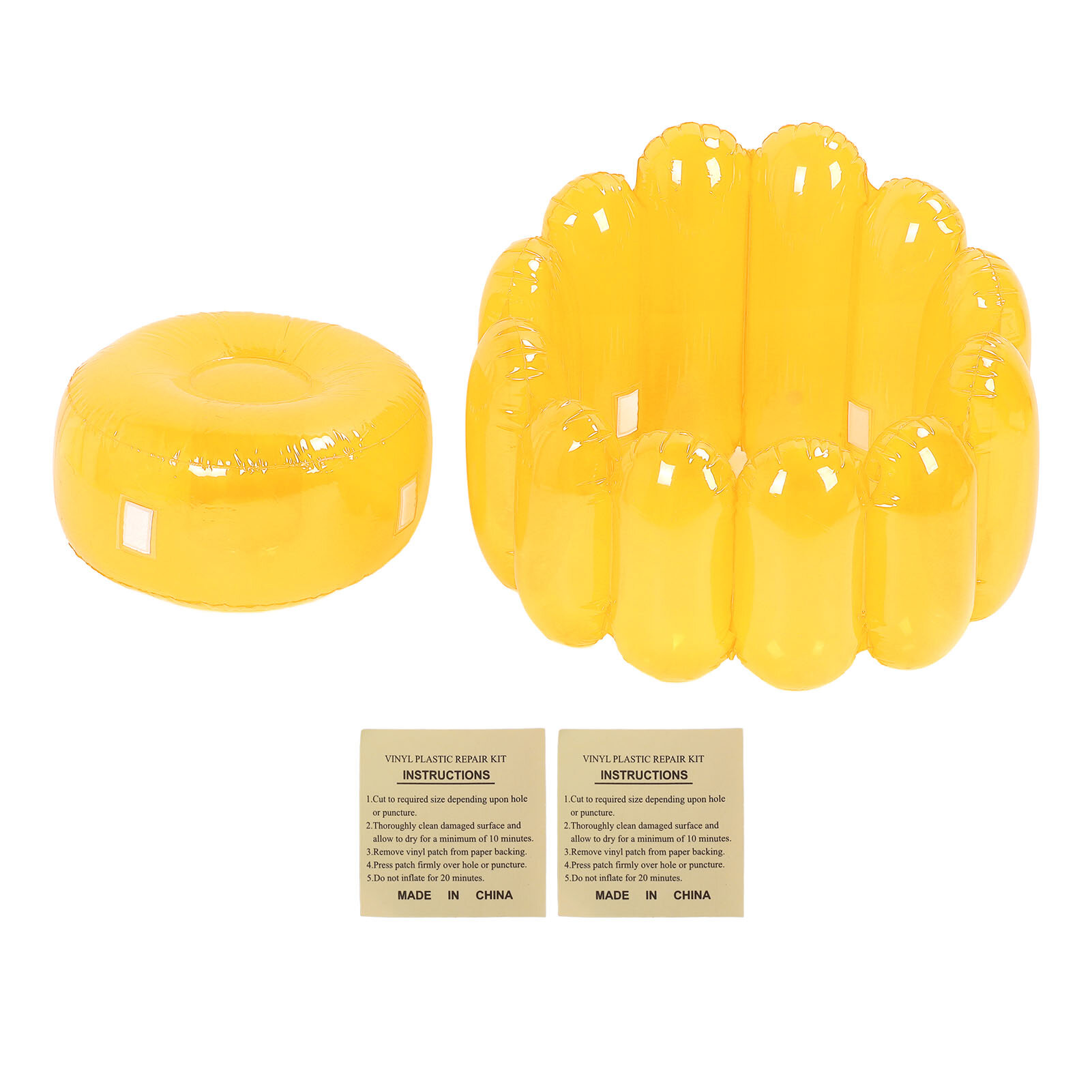 Надувной диван-кресло, портативное уличное надувное сиденье для дивана, прозрачное, конфетного цвета, для дома, гостиной, спальни, повседневного, желтого цвета