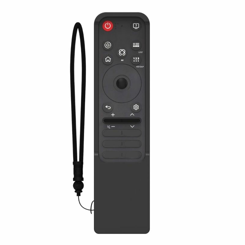(1 шт.) Силиконовый чехол для пульта LG MR25GA Magic, черный