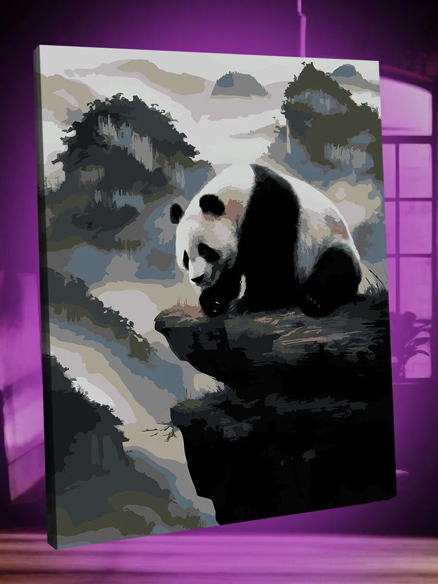 Картина по номерам Панда