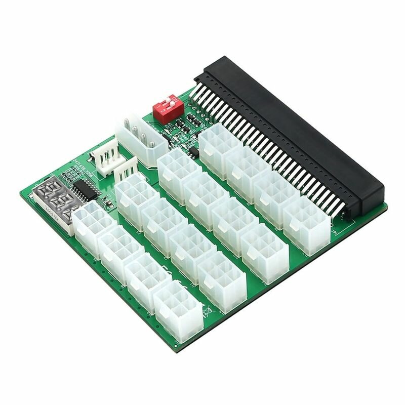 ATX 16 x 6-контактный преобразователь платы питания 12 В с синхронизацией и удаленным управлением для добычи BTC