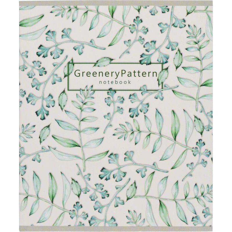 Бизнес-тетрадь Цветы А5 48л, клетка, обл. мел. картон, скрепка, белый