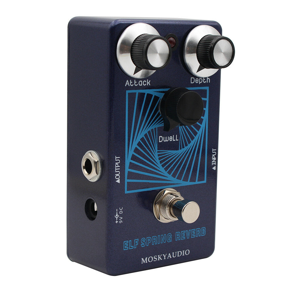 MOSKY AUDIO ELF SPRING REVERB Педали Эффектов Для Гитар И Бас-Гитар Ревербератор Винтажного Звучания Истинный Байпас