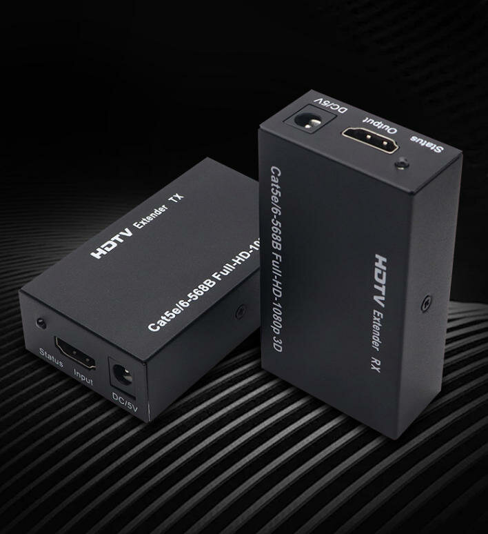 Удлинитель hdmi60m для подключения hdmi к rj45 с одним сетевым передатчиком питания hdmi network extender