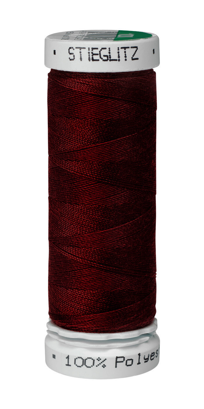 Нитки швейные Stieglitz50 70м, темно-бордовый (1022)