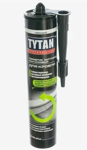 Герметик каучуковый для кровли TYTAN 310 мл черный