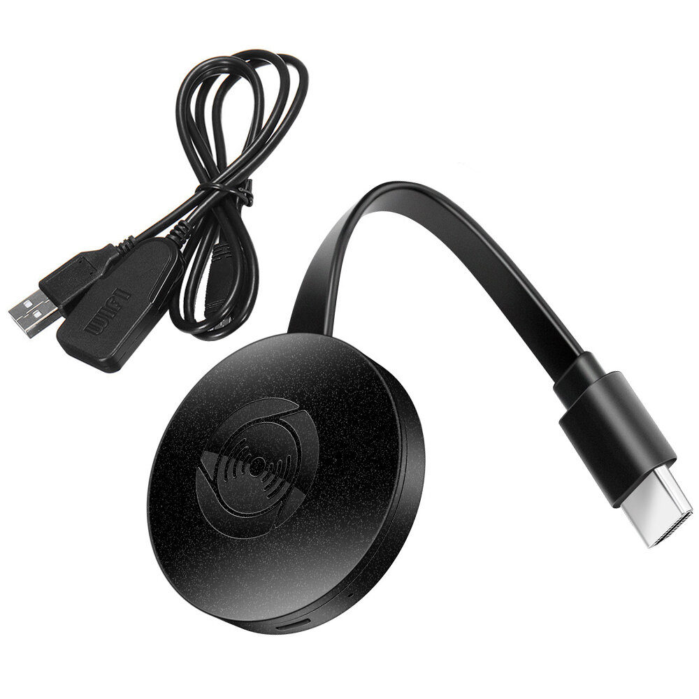 Донгл-приемник для передачи экрана G2 Wifi, 1080P Full High Definition, черный, размер 58*58мм, поддерживает Miracast Airplay DLNA, с кабелем и инструкцией