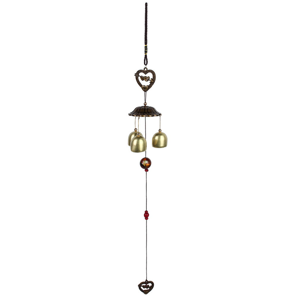 Heart Shape Wind Chimes, Home Hanging Decor Metal Music Chime, for Outdoor Yard Window