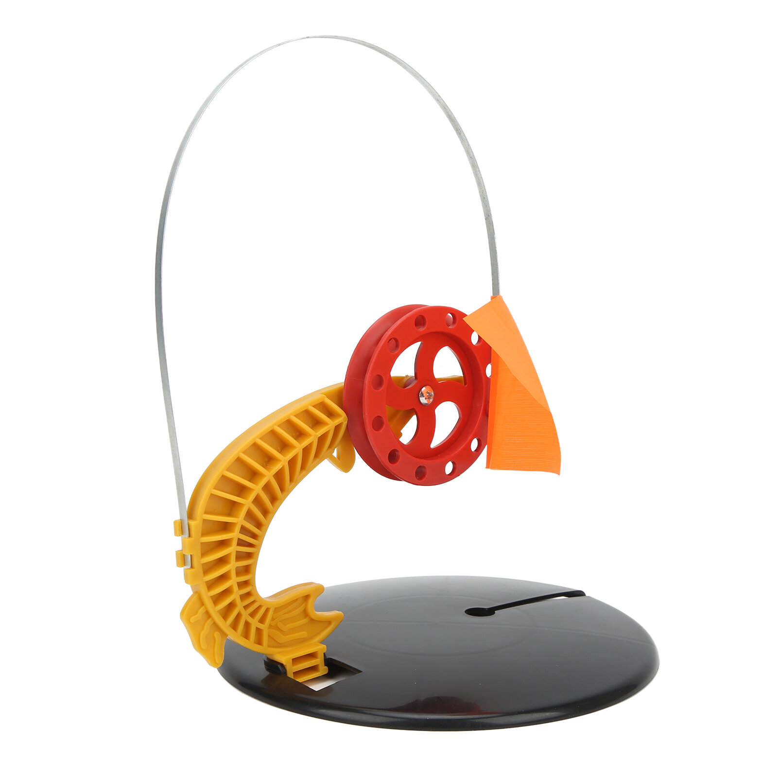 Компактный набор флажков для рыбалки с мини-удочкой и колесом для зимней рыбалки, инструмент для ловли без крючка