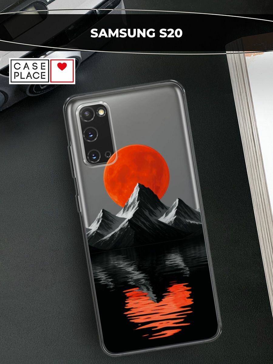 Силиконовый чехол на Samsung Galaxy S20 / Самсунг Гэлакси S20 с принтом Черная гора 3