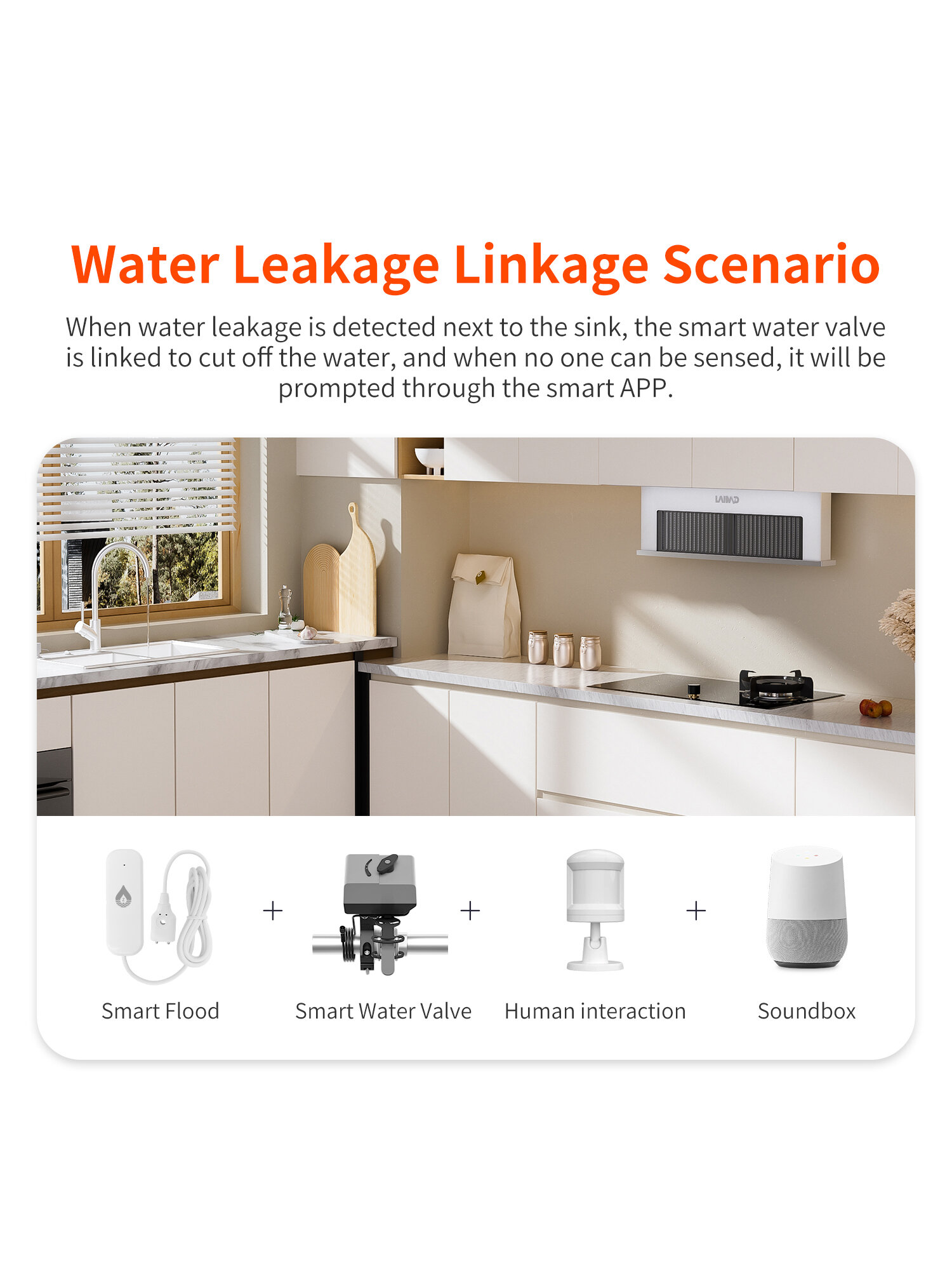 Датчик протечки воды Zigbee 3.0 Tuya с оповещением в приложении, защитой от мороза и долгим сроком службы