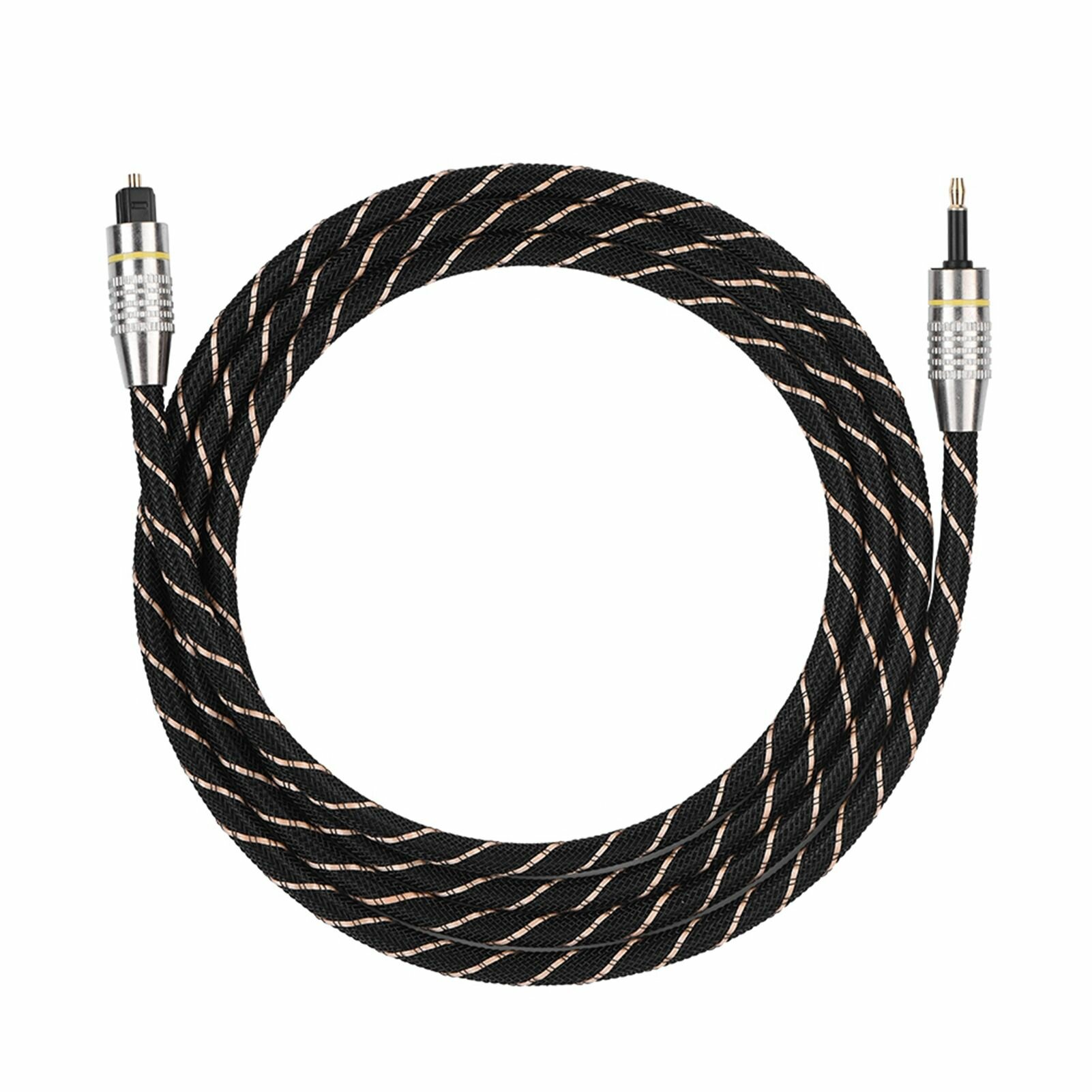 Кабель Toslink - Mini Jack 3.5мм, оптический, позолоченный, 1.5м