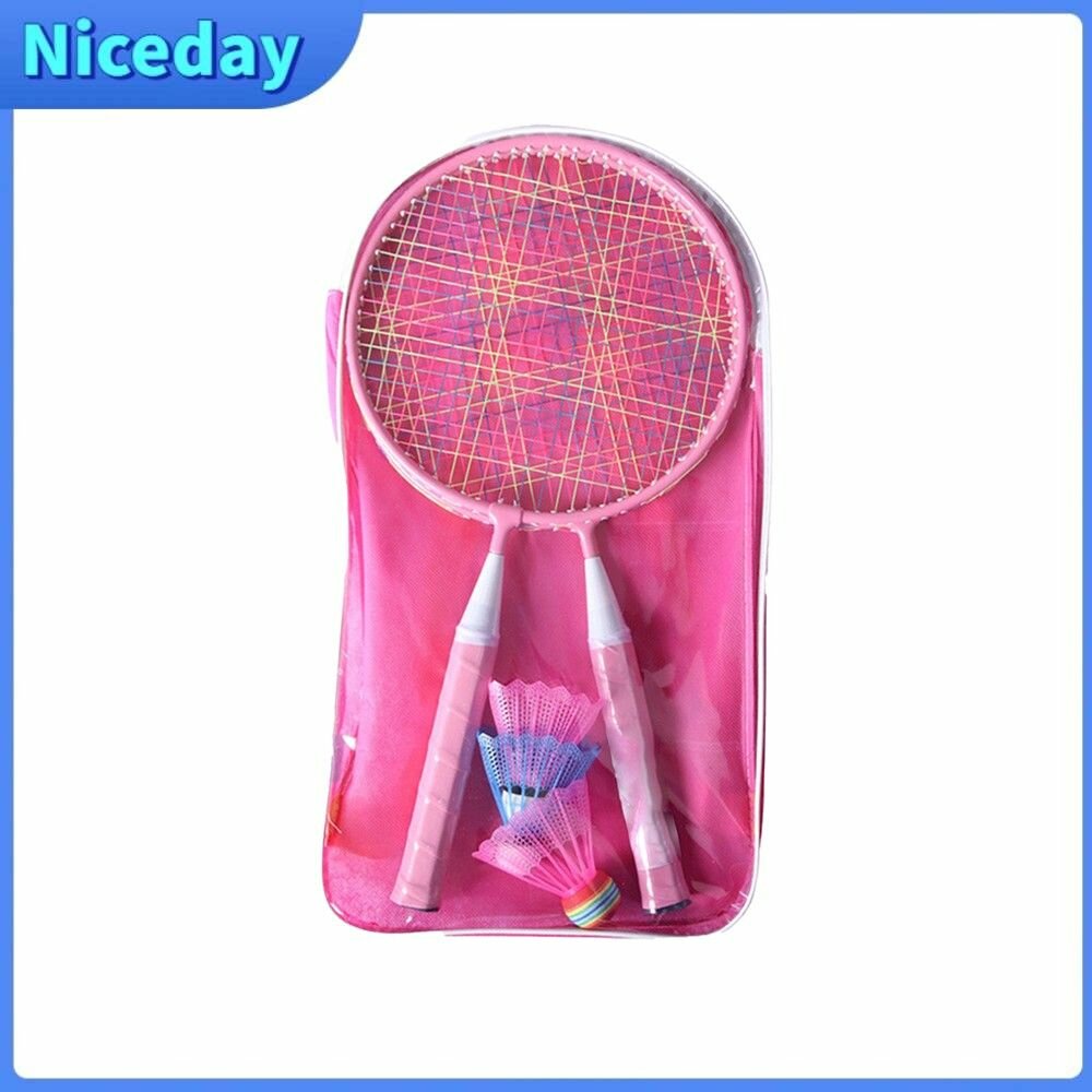 Детский набор ракеток для бадминтона, розовый