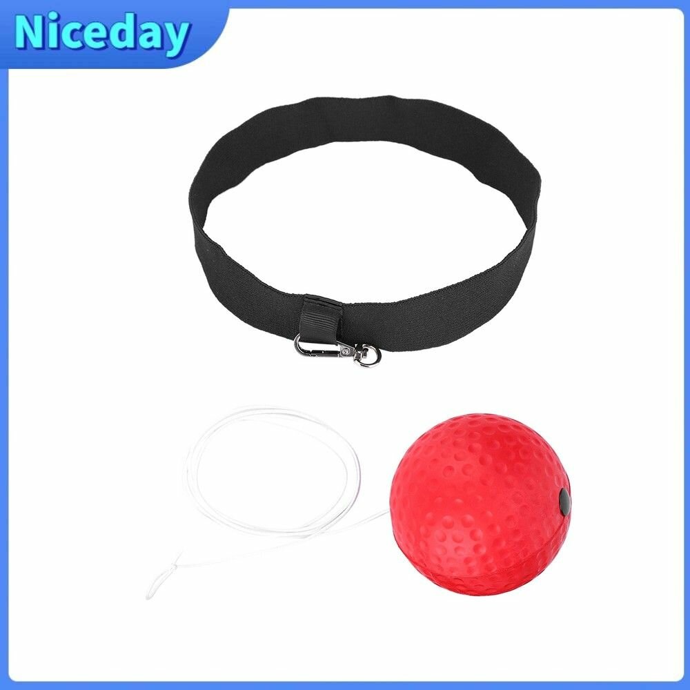 Боксерское Снаряжение Fight Punch Reflex Ball С Повязкой На Голову Красный