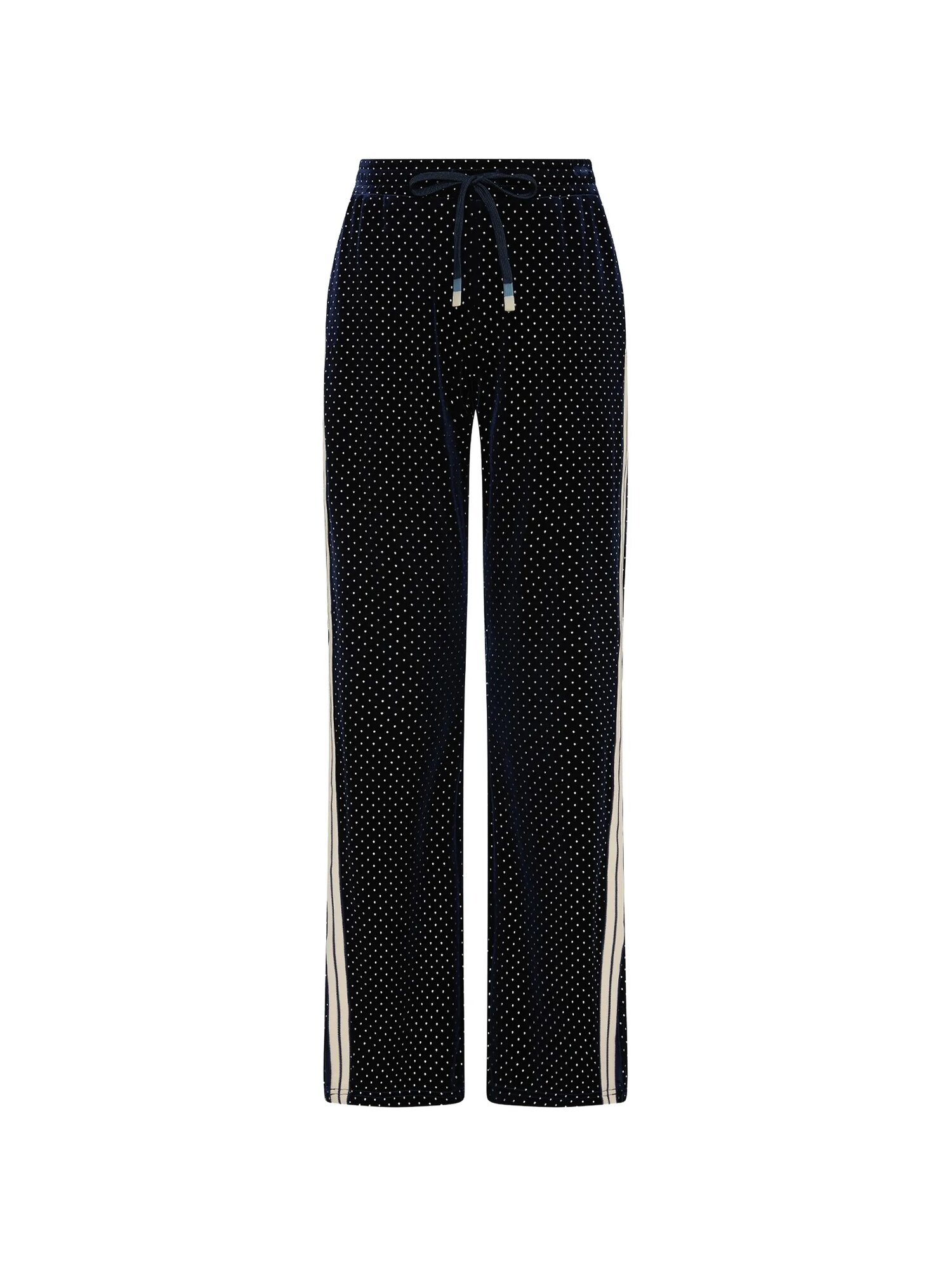 Брюки THE UPSIDE Spellbound Roma polka-dots side-stripe trousers
