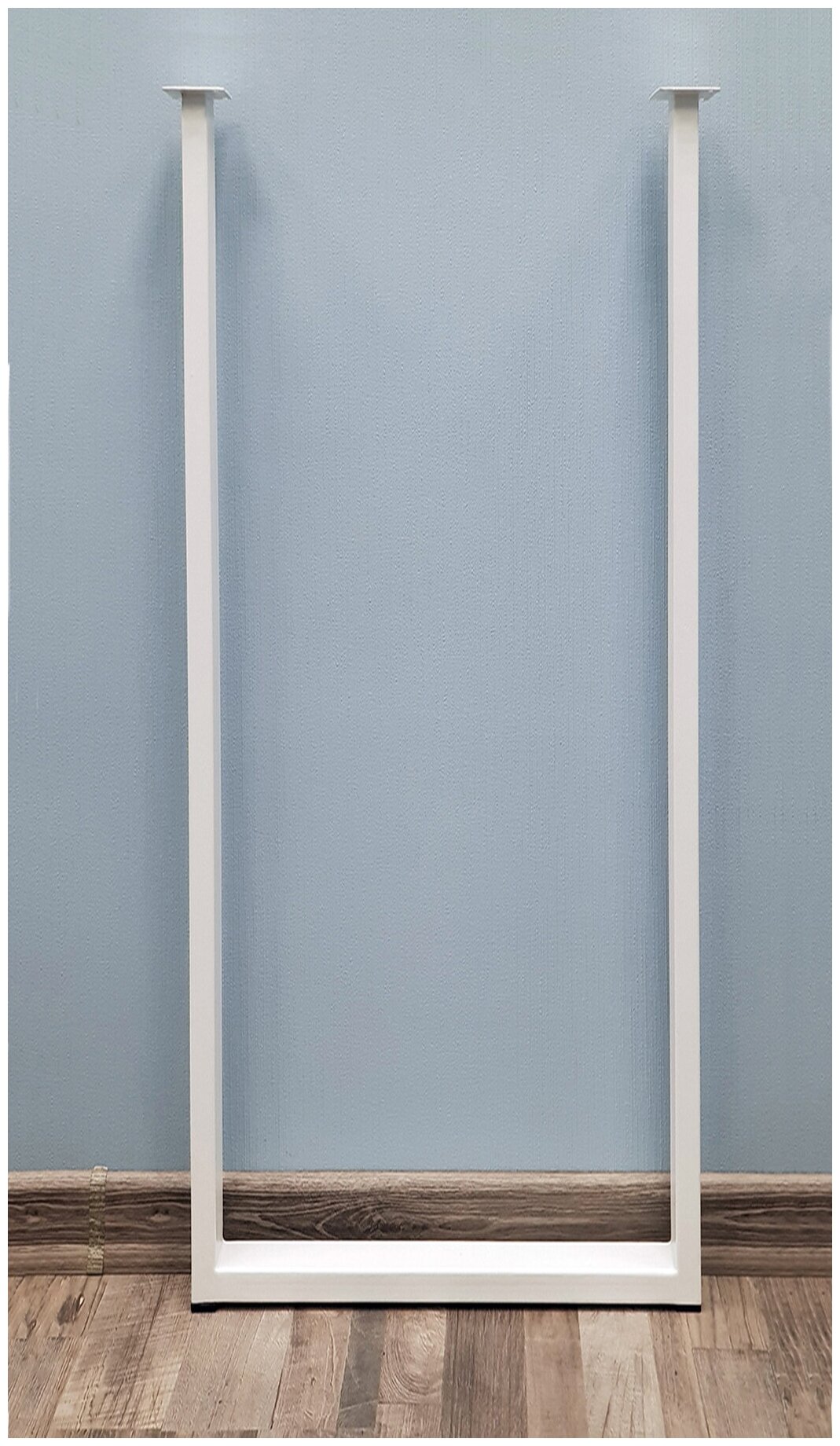 Подстолье для стола белое 950 350 50 мм П образное металлическое барное Лофт 1 шт.