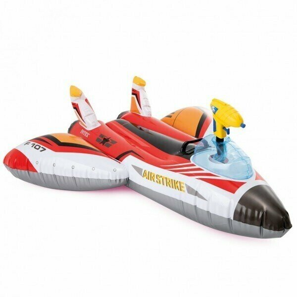 Матрас надувной самолет Intex 57536 "Самолет" (117х117см) 3+ крас