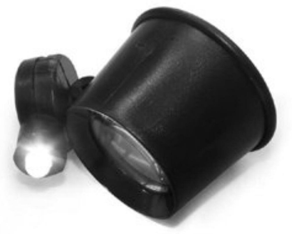 Лупа Kromatech часовая 15х, с подсветкой (1 LED) MG13B-3