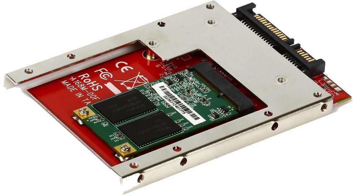 Переходник-конвертер Smartbuy для mSATA SSD в 7mm 2.5” SATA
